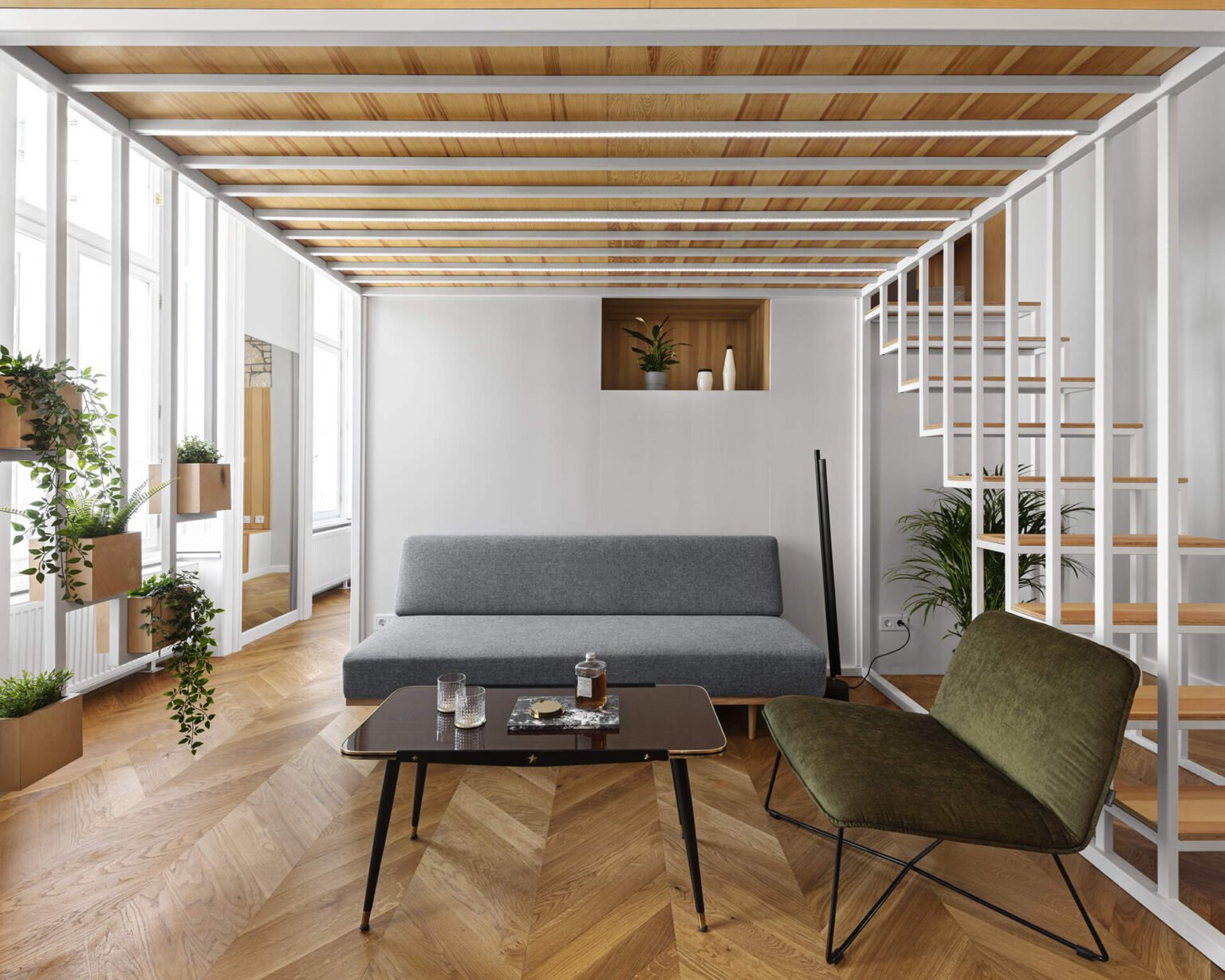 The Budapest Apartment That Uses a Mezzanine to Redefine Space and ...