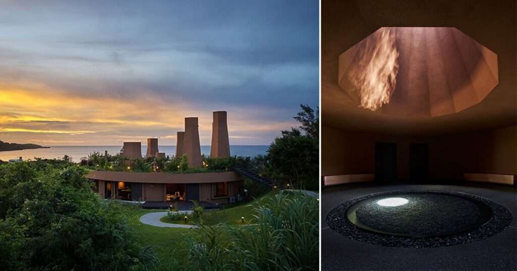 wind chimneys with glassless skylights illuminate palliative care home ...