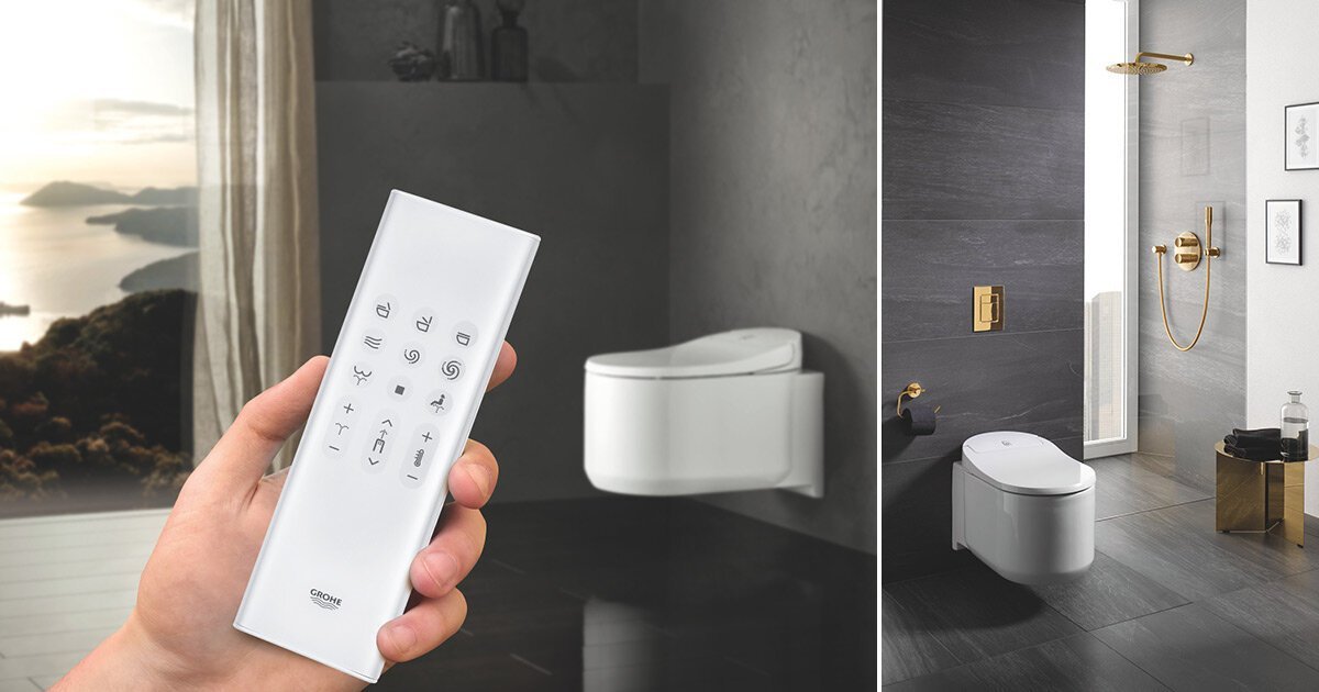 GROHE’s shower toilet combines self-cleaning hygiene with functionality ...